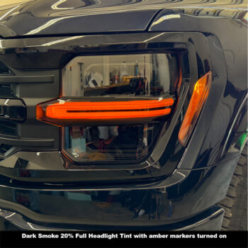 Crux Motorsports Headlight Full Tint Dark Smoke 20% for Ford F150 2024 ...